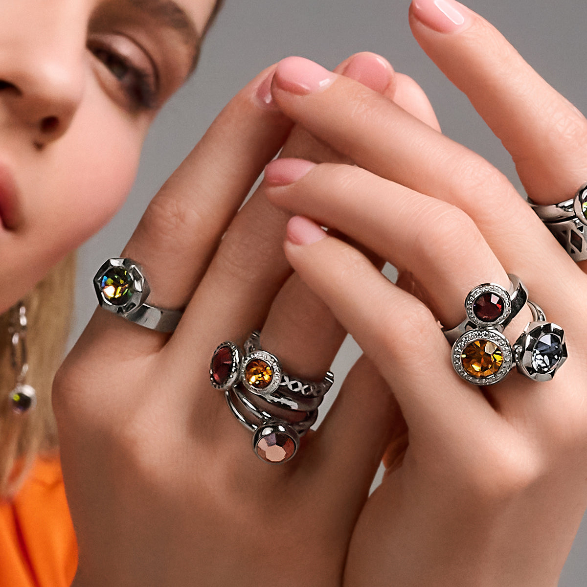 QUDO INTERCHANGEABLE BASE RING MELARA - ROSE GOLD – Qudo