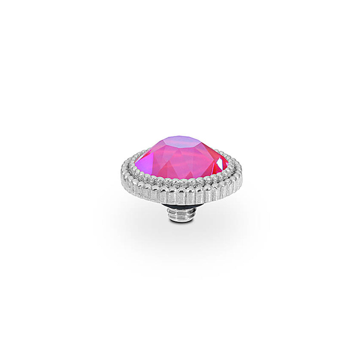 QUDO INTERCHANGEABLE FABERO FLAT TOP 10MM - ROYAL RED DELITE - STAINLE ...